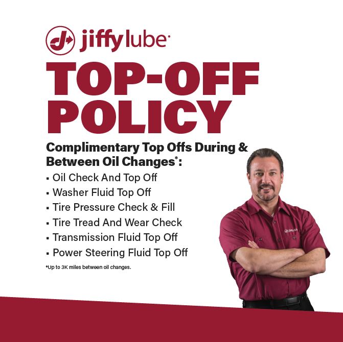 Lobby Poster - TOP-OFF POLICY – ACE-Jiffylube